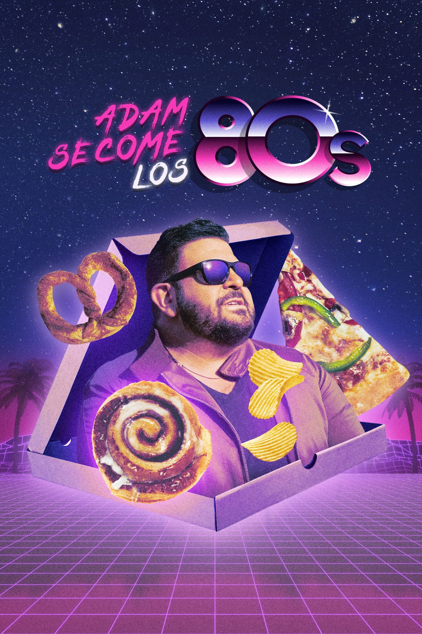 ADAM EATS THE 80s – POSTER vertical LAT – DISTRITO MAGAZINE